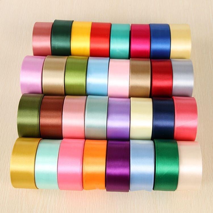4cm (25 yards/roll) Satin Ribbon Roll Gift Packaging Ribbon Flower ...