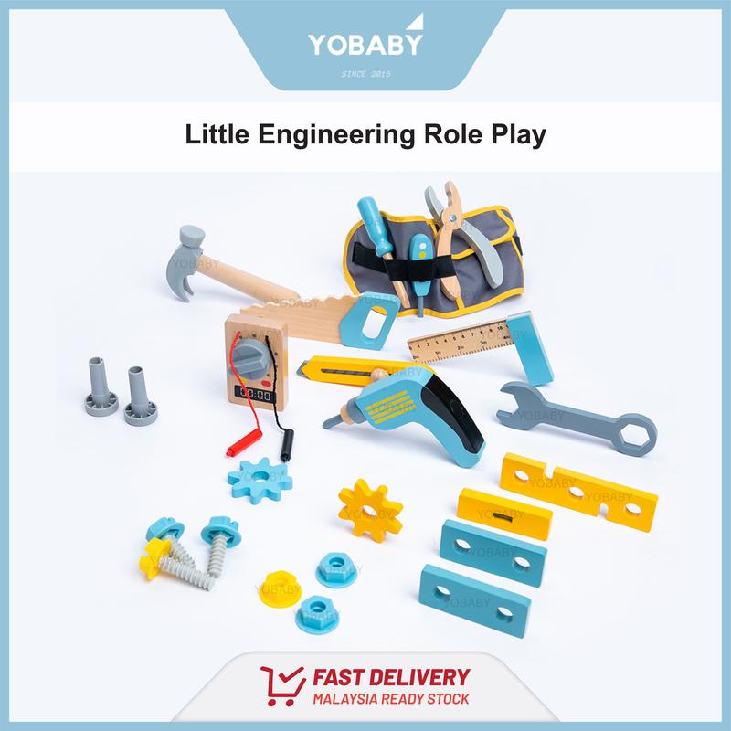 25PCS Children Little Engineering Role Play Playset Toys Engineer ...