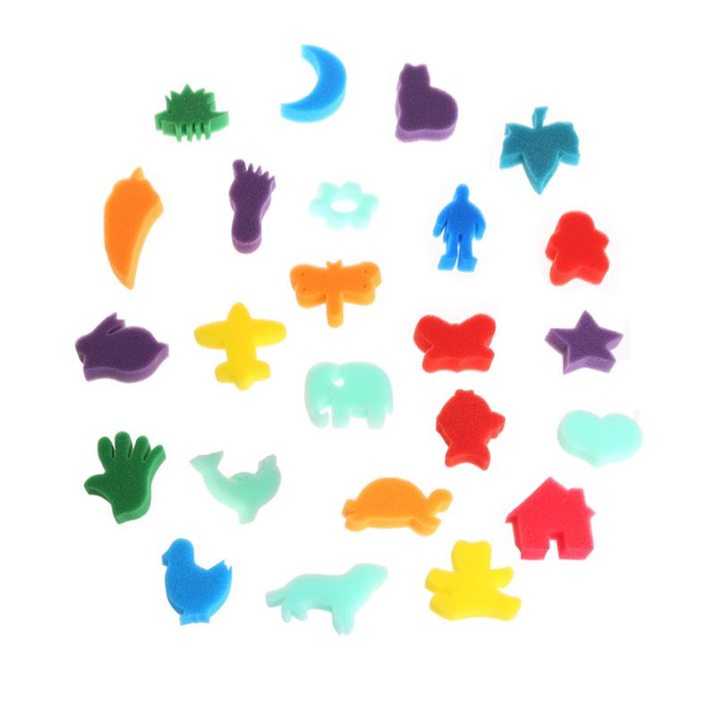 BOYI 24Pcs Sponge Set Children Kids Art Craft Painting DIY Toy - TikTok ...