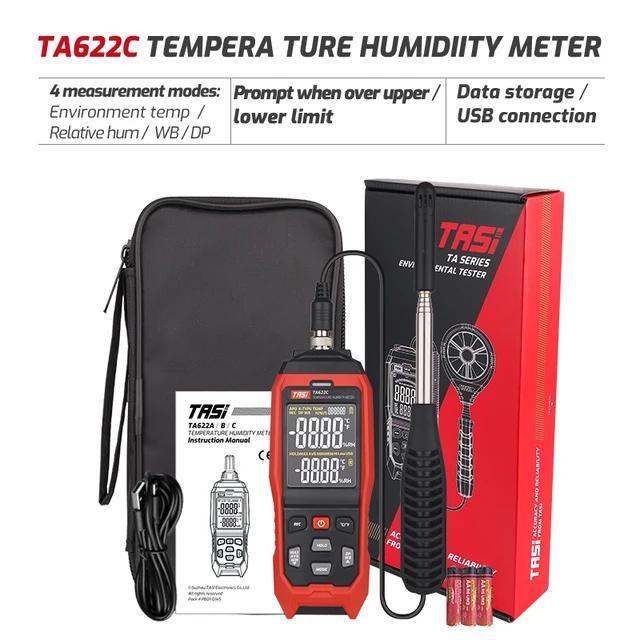 TASI TA622A/B Digital Temperature Humidity Meter High Precision ...