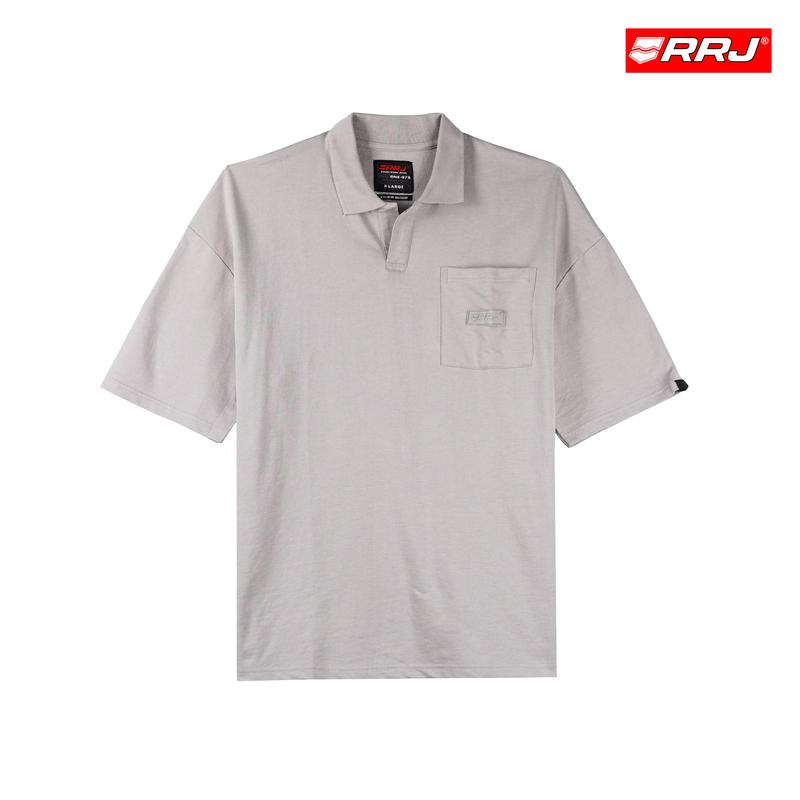 RRJ Basic Collared for Men Oversized Fitting 135954 (Light Gray ...