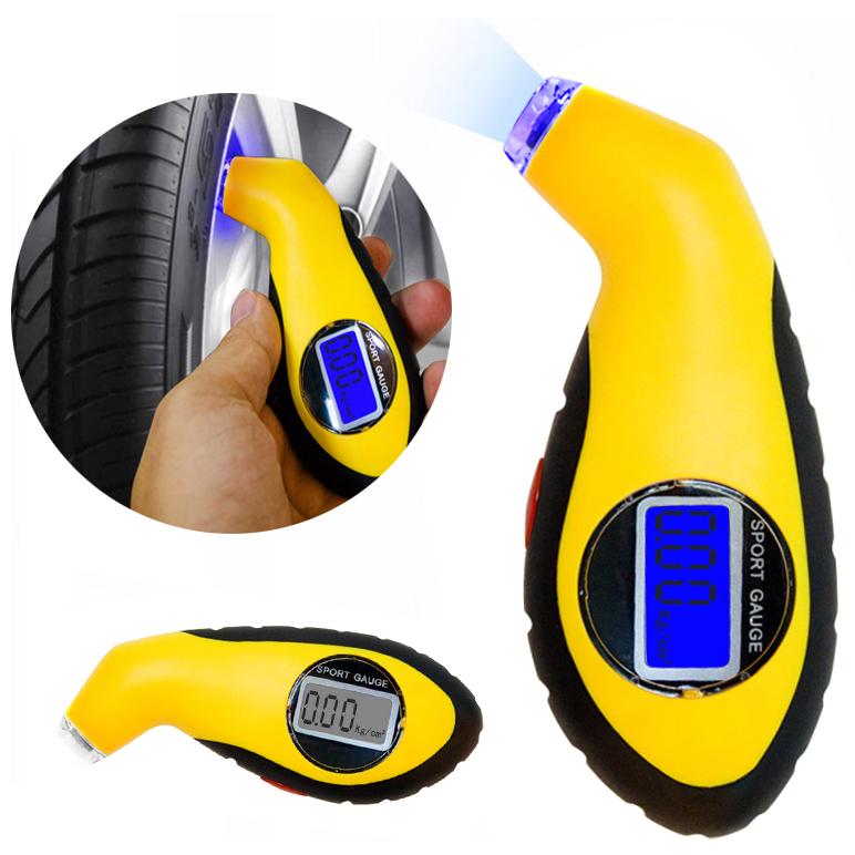 Manometer Tekanan Ban Mobil Digital Tire Gauge LCD Barometer - Shop ...