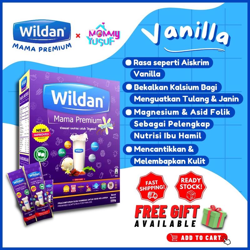 Wildan Mama Premium Vanilla 550g 22 Sachet Susu Kambing Vanila - TikTok ...