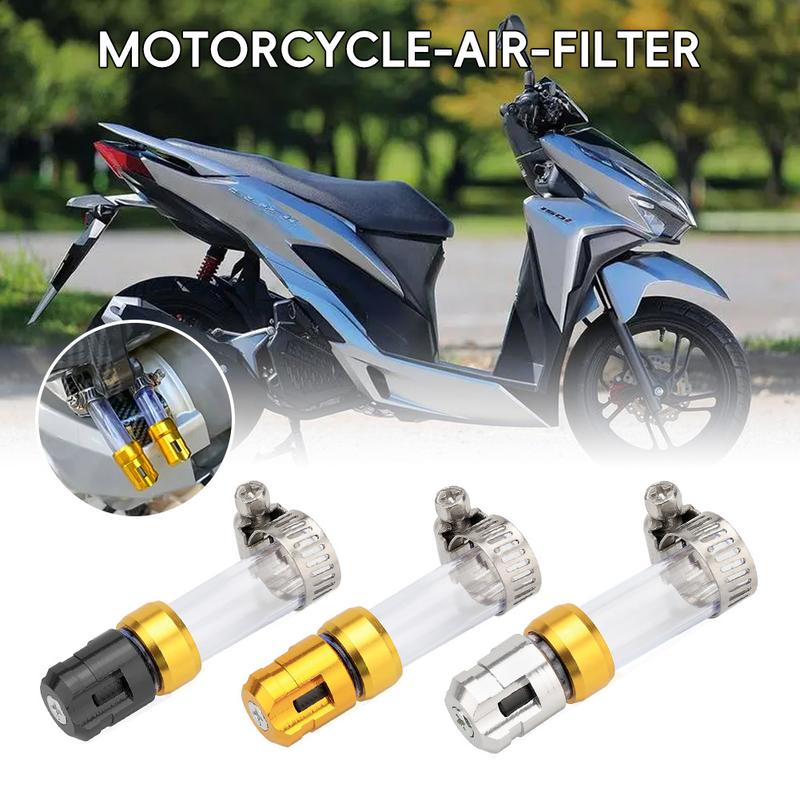 CS 1Pc Universal Alloy Motorcycle Air Filter Drain Tube Head For PCX150 ...