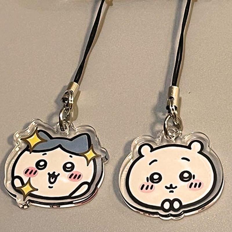 Cartoon Chiikawa Acrylic Keychain Accessories Cute Mini Keyring ...