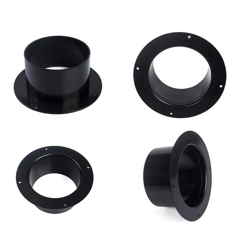 4/5/6 ABS Straight Pipe Flange Ventilation Ducting Exhaust Pipe ...