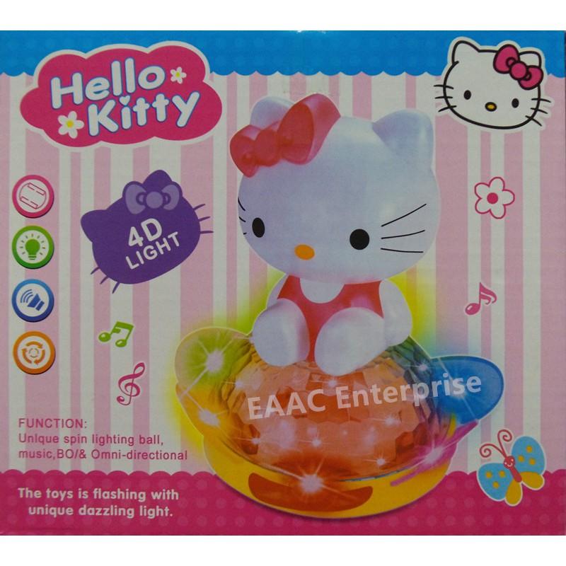 Hello Kitty Doll with 4D Dazzling Light Spin Lighting Ball -Bump ...