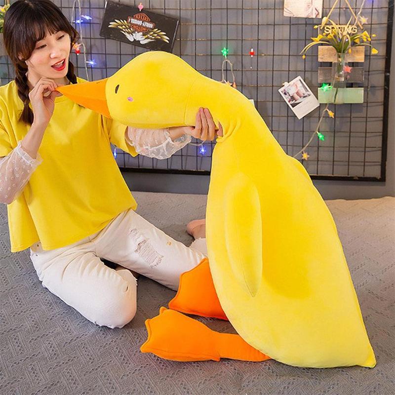 Mainan Mewah Angsa Putih, Anak Patung Itik Mewah, Mainan Boneka ...