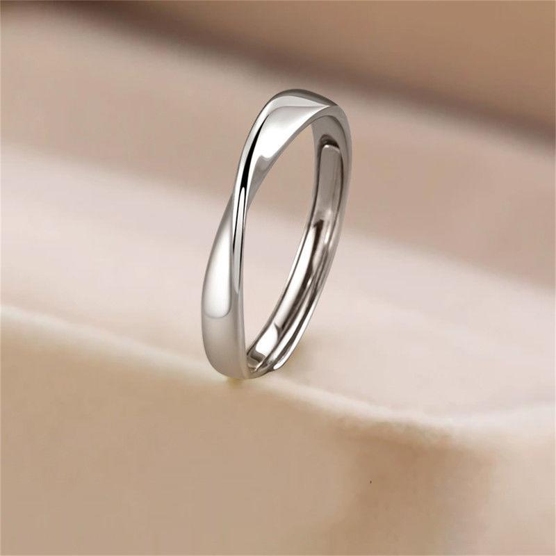 Cincin Pasangan, Bergaya dan Minimalis, Rekaan Berpintal Gelung ...