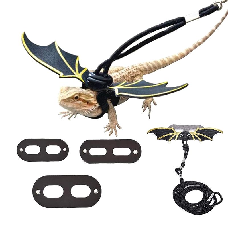 Adjustable Lizard Leash Set Bearded Dragon Harness 3Pcs Soft - TikTok ...
