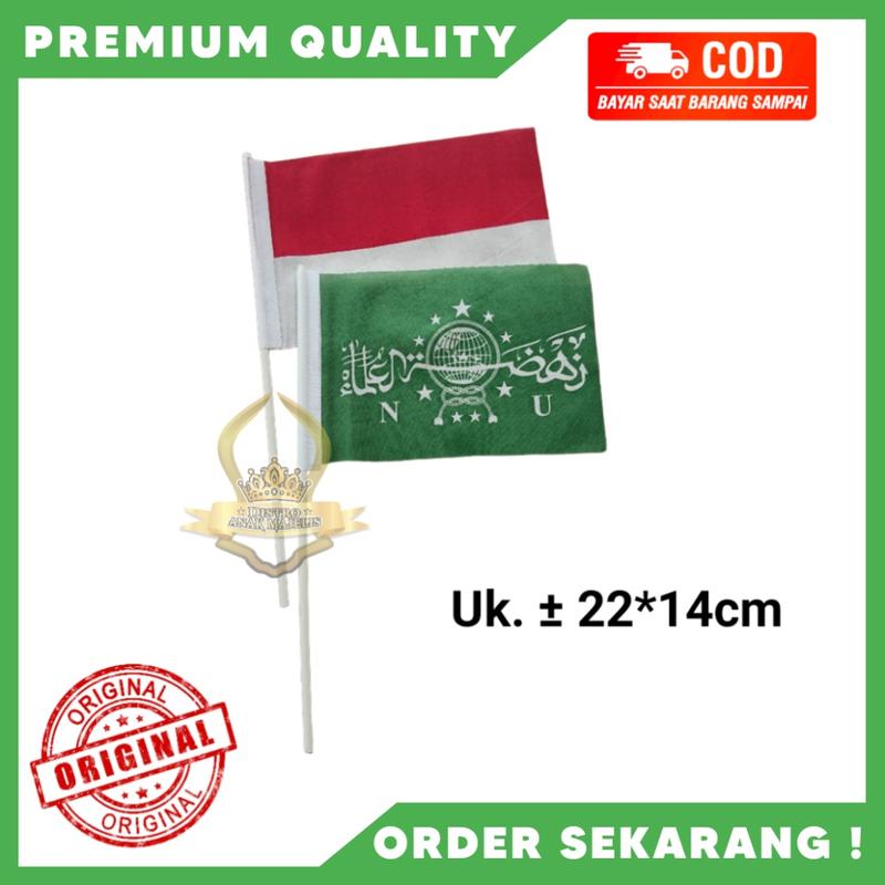 Bendera Indonesia Stik / Bendera NU Stik / Bendera Hubbul Wathon - Shop ...