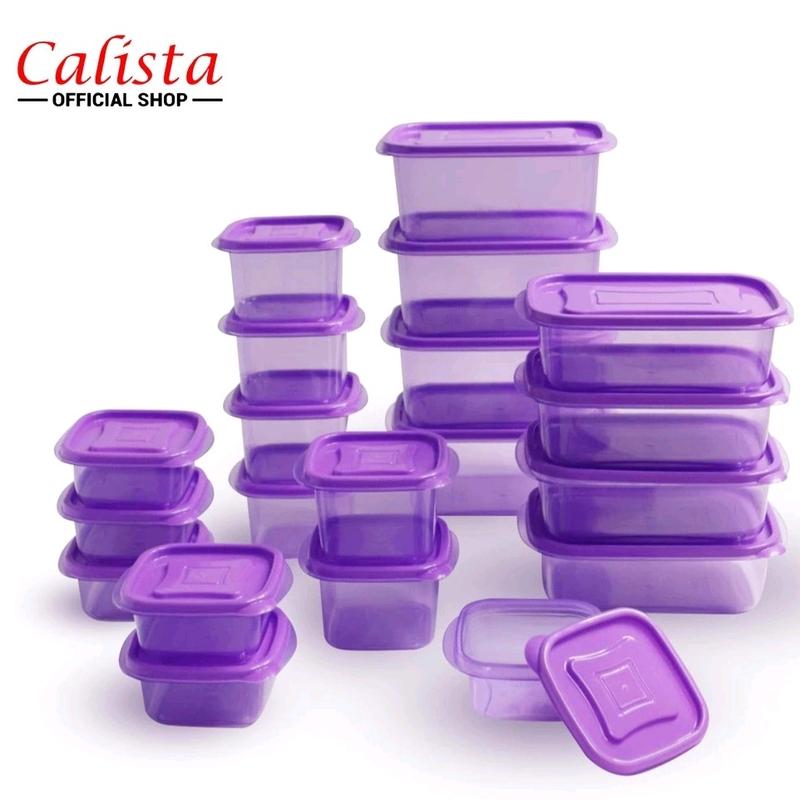 Calista Oita Premium Set 20pcs Sealware Plastik Bebas BPA Polypropylene ...