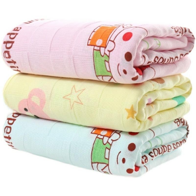 3 Pcs Baby & Toddler Bath Towel Cotton Cartoon Tuala Kapas Bayi ...