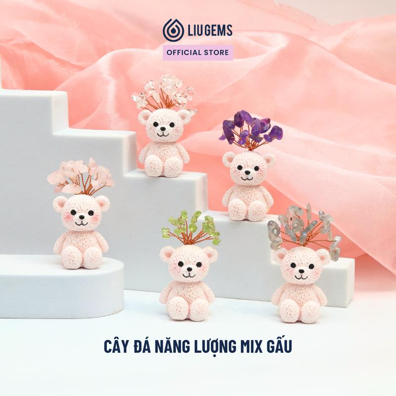 Cây Đá Năng Lượng Mix Gấu và Đá Phong Thủy Liugems Mang Ý Nghĩa ...