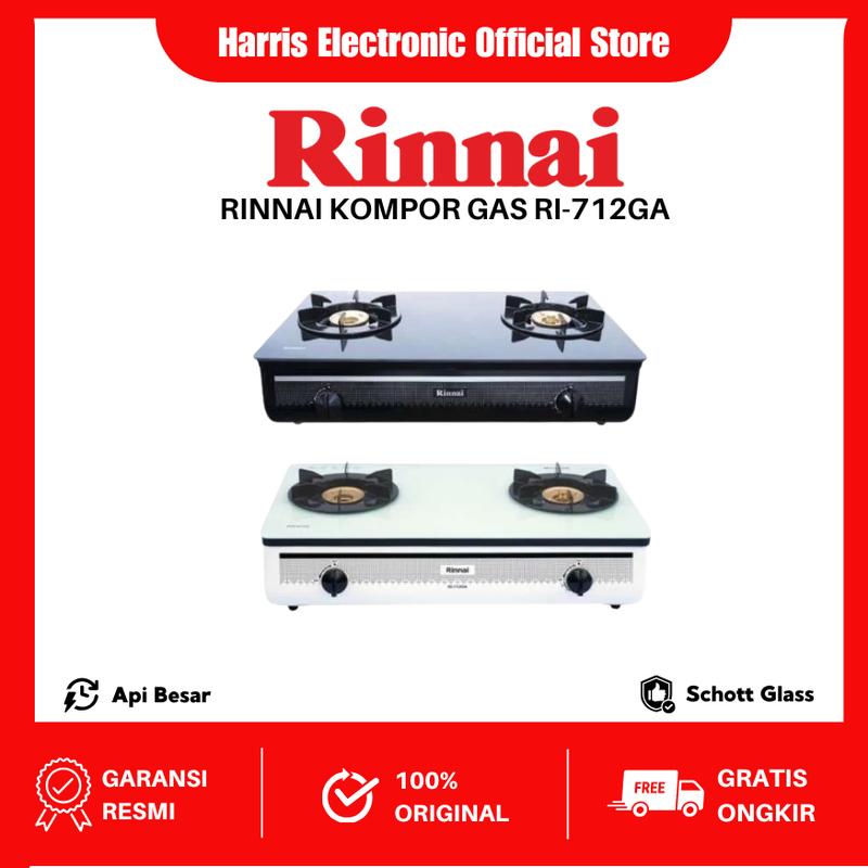 Kompor Rinnai kaca RI 712 GAW/ Kompor Rinnai kaca RI 712 GA GAB - Shop ...
