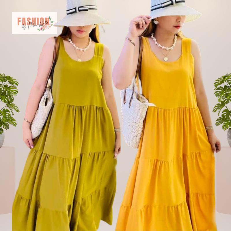 Mar-Bel Fashion Casual Annie Layered Maxi Dress Flowy Challi - TikTok ...
