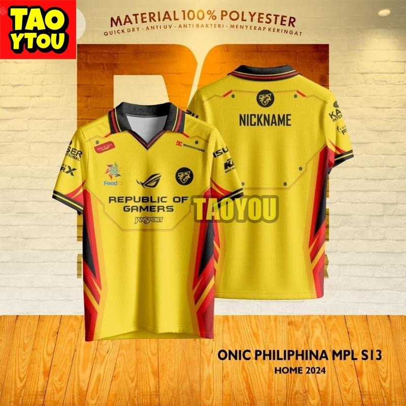 Baju-T Jersi, Baju Atasan, Nama Tersuai Percuma, Penyokong ONIC ...