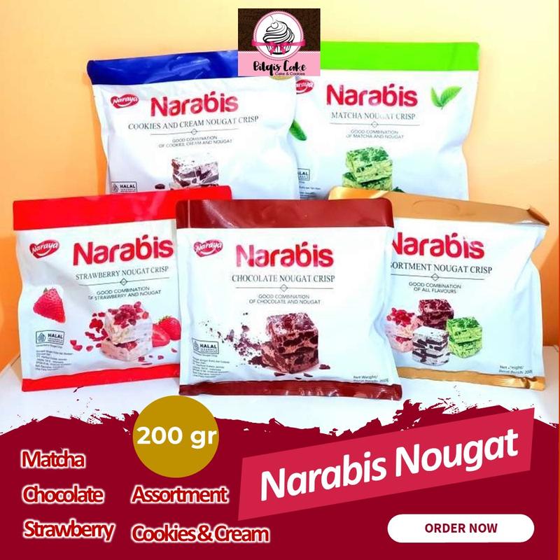 Naraya Narabis Nougat Crisp 200 gram/ Nougat Cookies Crispy - Shop ...