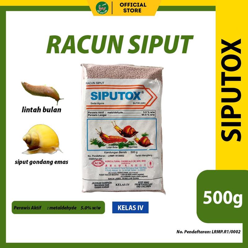 Racun Siputox 500g - Kawalan siput dan lintah tanduk rintik kerang ...
