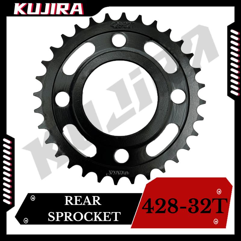 KUJIRA REAR SPROCKET 428 FOR TMX155/TMXSUPREMO/TMX125/CB125/ROURSER135 ...