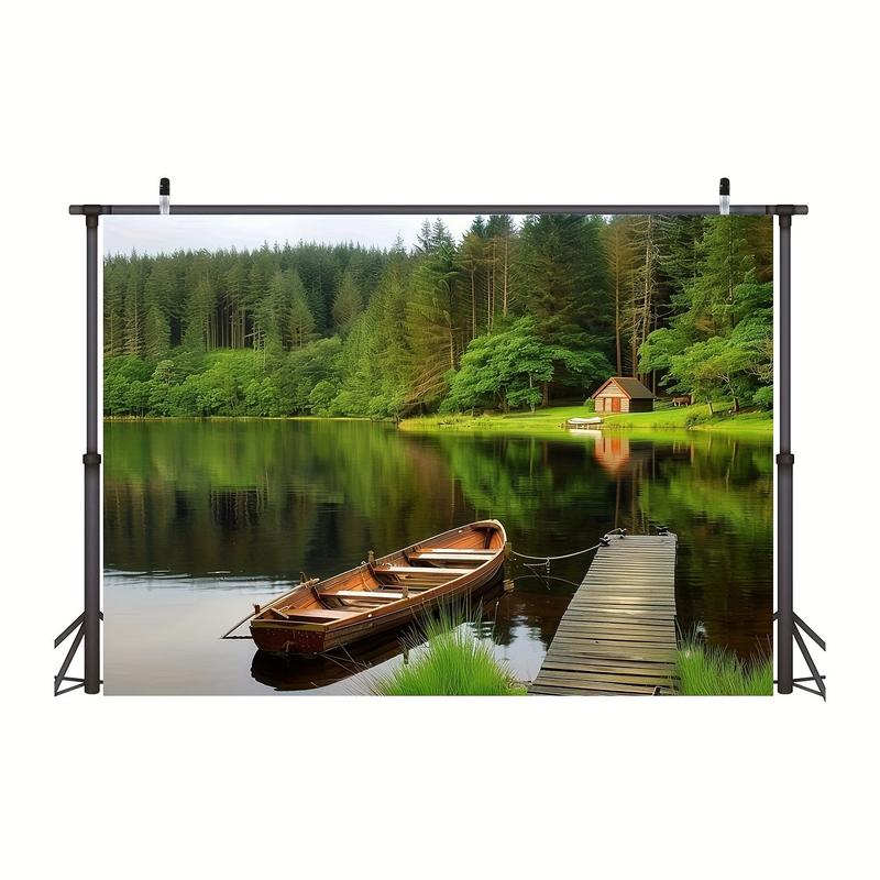 Latar Belakang Pemandangan Musim Bunga Bot Berthed Tepi Sungai - TikTok ...