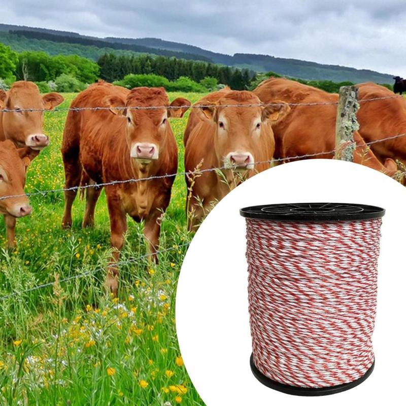 Electric Fence Rope Low Resistance Fencing Conductive 500M Polywires ...