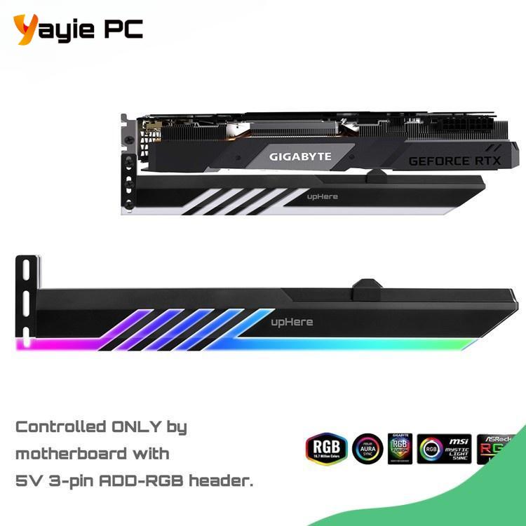 GL28ARGB Uphere CF High Quality RGB SATA GPU Bracket 5V 3-pi - TikTok Shop Philippines