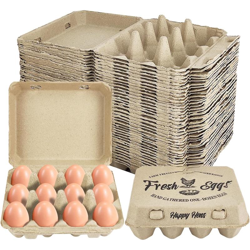 40 count Egg Cartons Bulk, 3x4 Eggs 12 count Pulp Paper Egg - TikTok Shop
