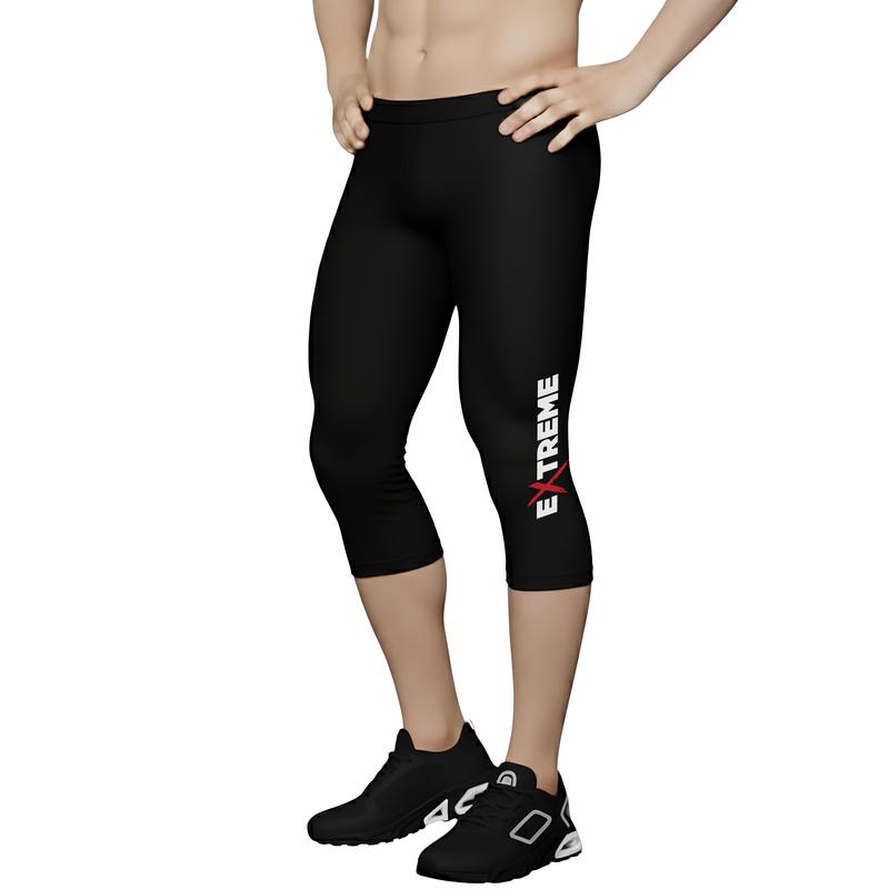 legging pendek pria celana baselayer manset pendek unisex pria wanita ...