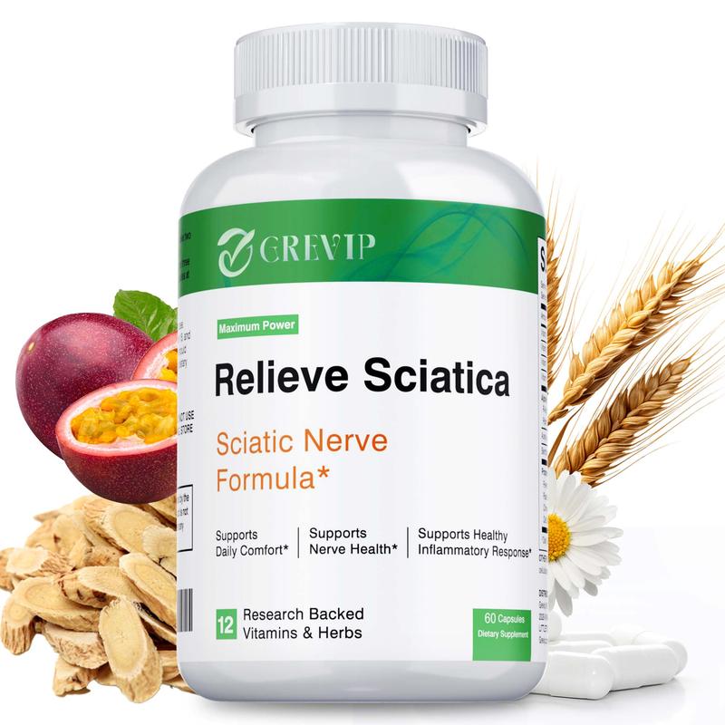 GREVIP - Sciatica Relief - Enriched with B Vitamins and Plant Extracts ...