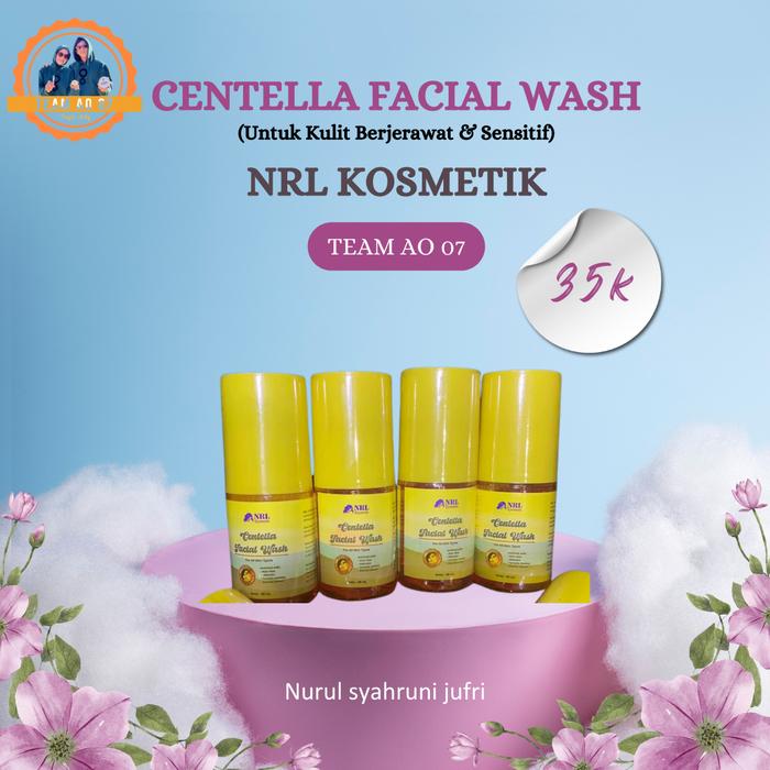 Jual CENTELLA FACIAL WASH NRL / SABUN WAJAH NRL CENTELLA SERIES (ECER ...