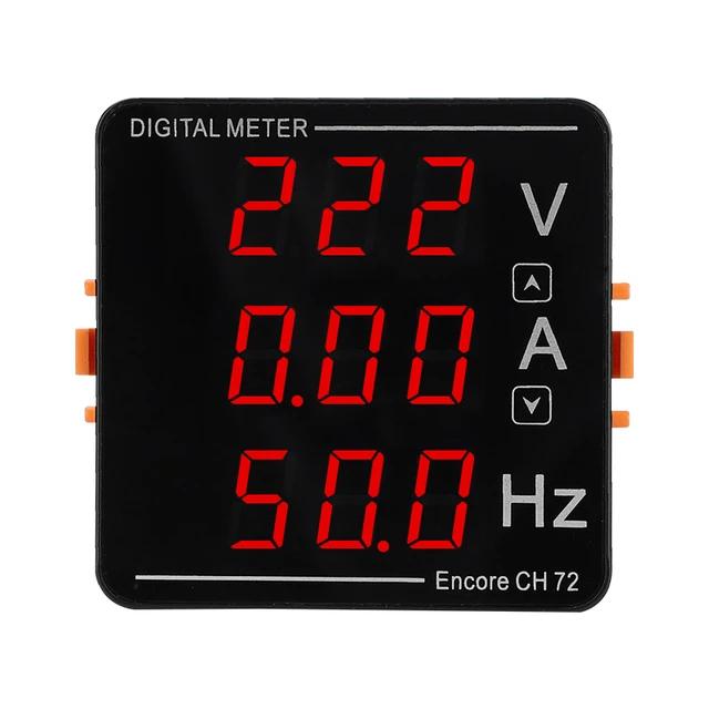 Voltmeter Ampere Meter HZ Meter Digital 3in1 500V 120A CH-72 - Shop ...