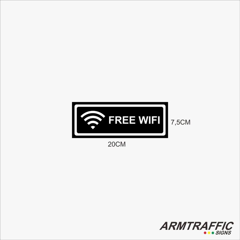 TANDA FREE WIFI TEMPELAN DINDING KACA DLL - Shop | Tokopedia