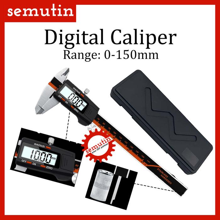 Jual Digital Caliper Meter 0-150mm / Jangka Sorong Sigmat Kaliper ...