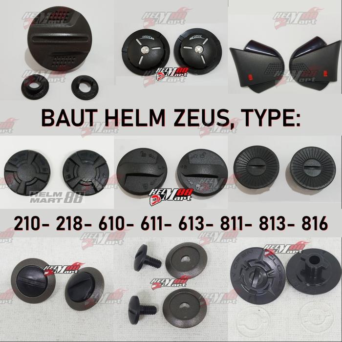 Jual Baut Helm Zeus 610 611 611C 613C 811 813 218 210 816E - Kuncian ...