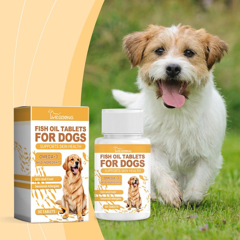 [Oy pet shop] dog multi-dimensional fish oil tablets pet dog hair care ...