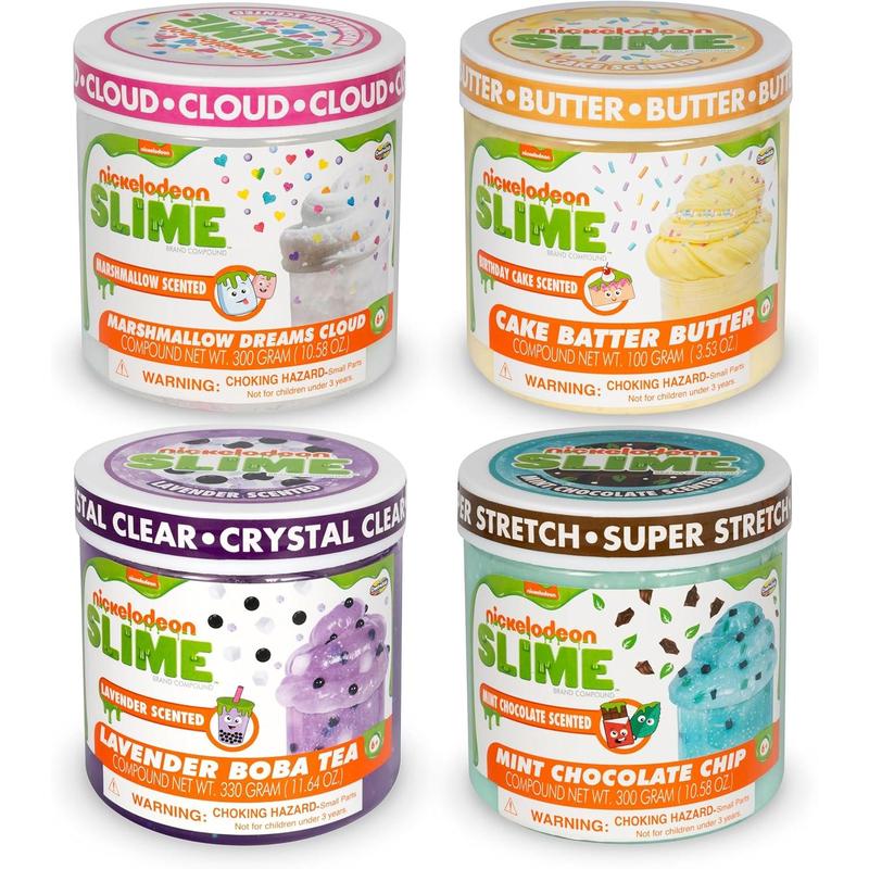 Nickelodeon Slime Pack of 4 - Slime Jars Cake Batter Butter - TikTok Shop