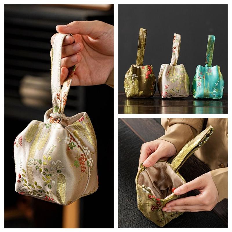 Easy To Use Portable Teapot Bag Purse Vintage Teacup Pouch ...