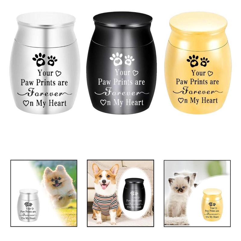 Pet Ash Urn Cat Ash Holder Aluminum Alloy Container Small Cremation ...