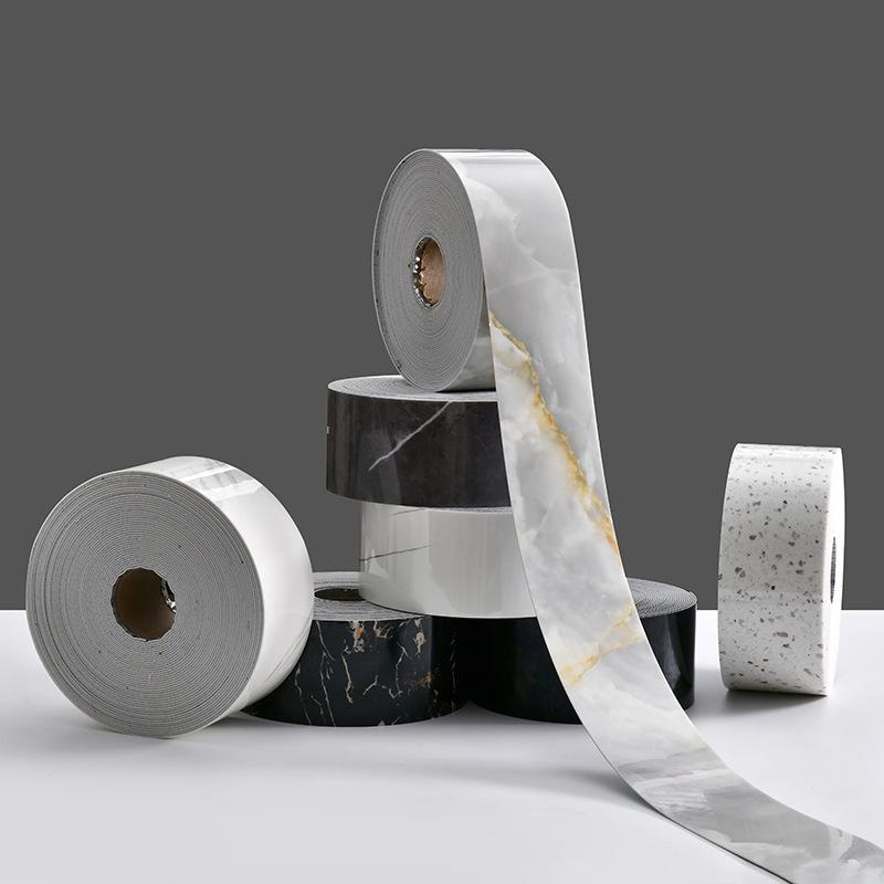 Pelekat marmar pelekat sendiri, garis skirting, kalis air, anti-kotoran ...