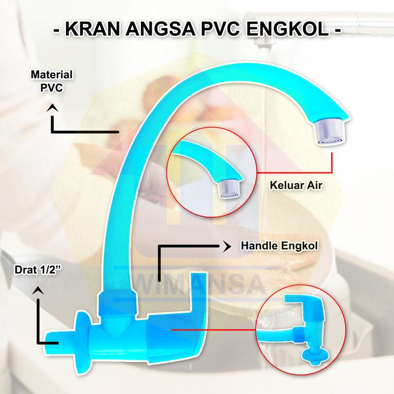 KRAN ANGSA PVC ENGKOL - KRAN WASTAFEL - Shop | Tokopedia