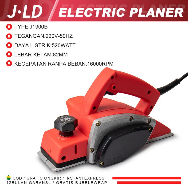 JLD Mesin Ketam Mesin Serut Kayu / Planer Machine 580W - Planner - Shop ...