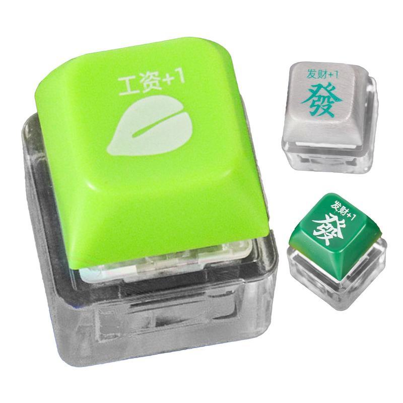 Funny Clicker Keychain With Lights Light Up Keyboard Keychai - TikTok ...