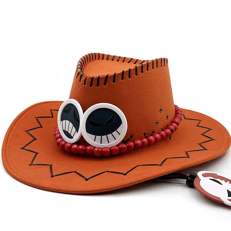 Portgas D. One Piece, Watak Anime Topi Koboi Barat, Gaya Ace, Prop ...