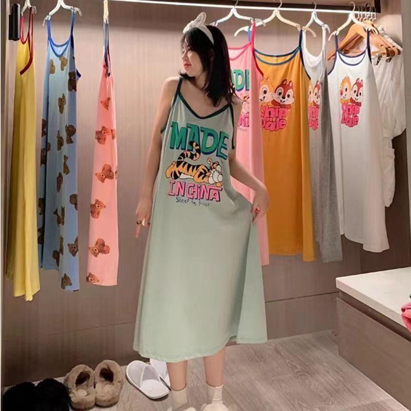 Baju Tidur Selipar, Tanpa Lengan, Cetakan Kartun Comel, Untu - TikTok ...