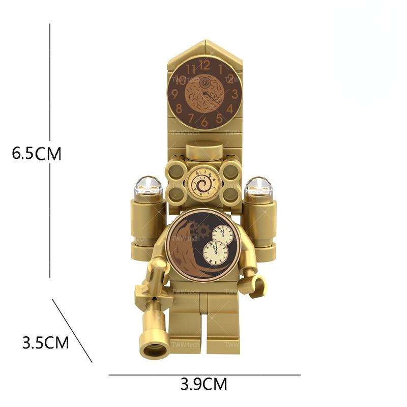 Mini Skibidi Toilet Titan King Monitor Model Building Blocks Mainan ...