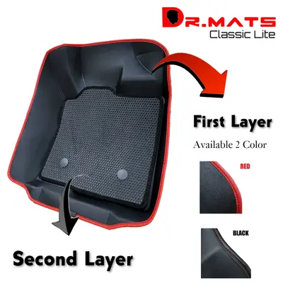 DR.MATS Toyota Hilux Revo Rocco Rogue 2016-2023 5D Carpet 2 Layer Car ...