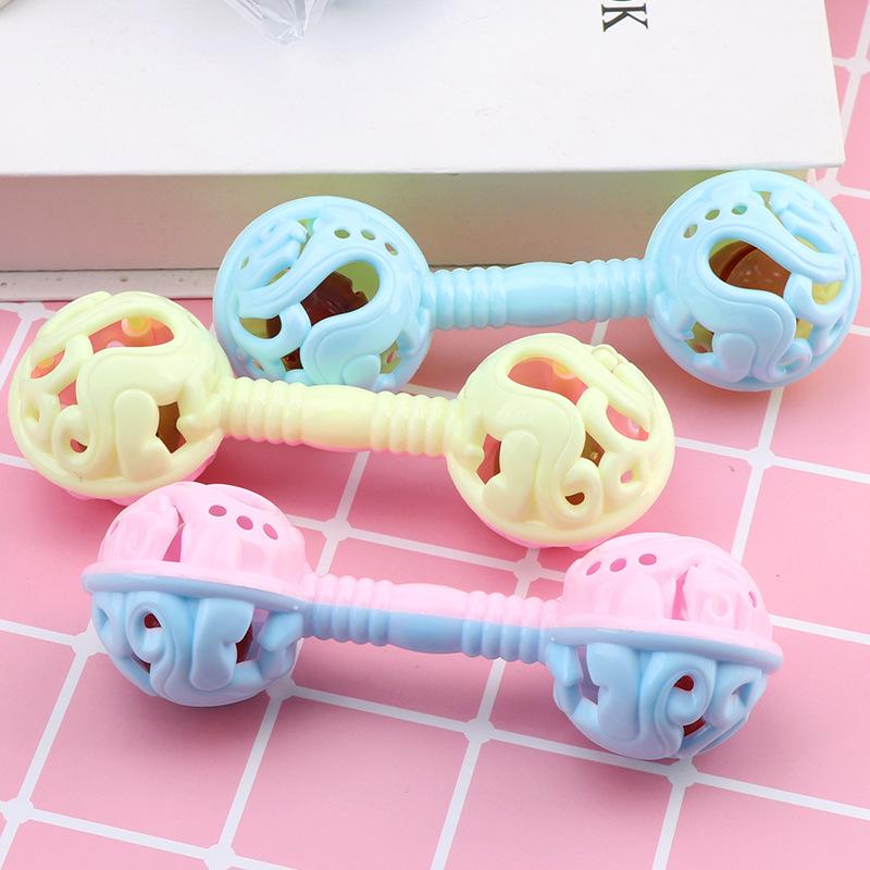Babies love educational rattle Babies hold bells, double-headed ...