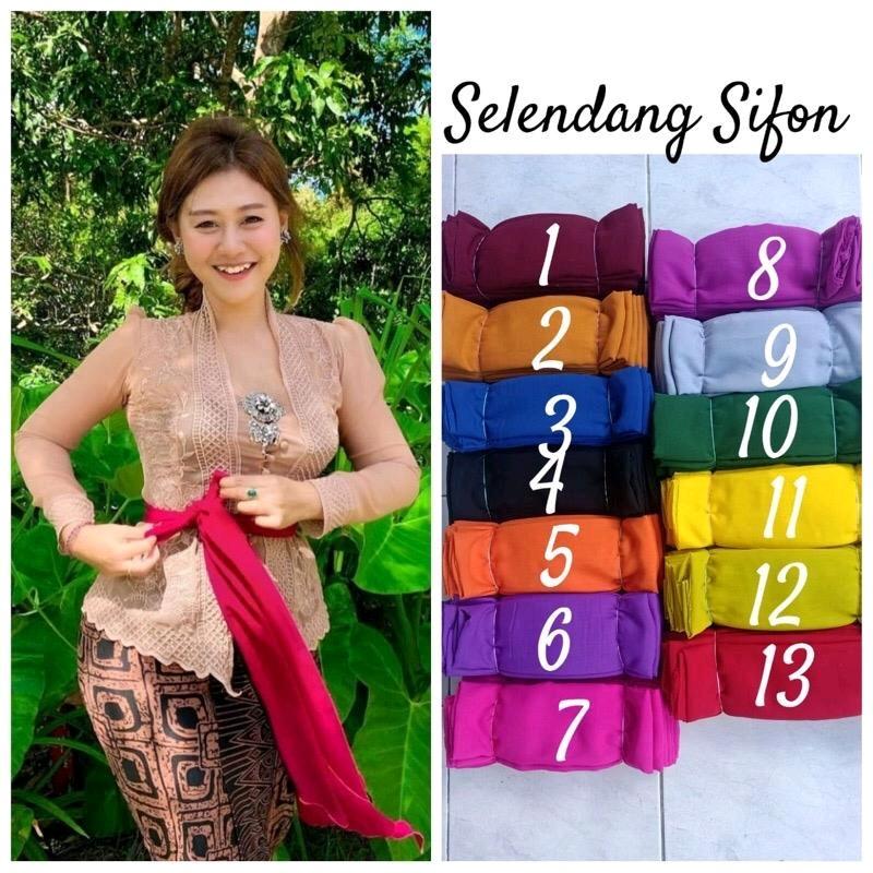 SELENDANG CHIFFON || SELENDANG SIFON BALI WARNA WARNI - Shop | Tokopedia