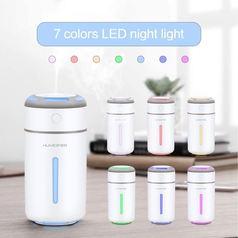 230ml Portable Mini Air Humidifier USB Cable with LED Color Lamp ...